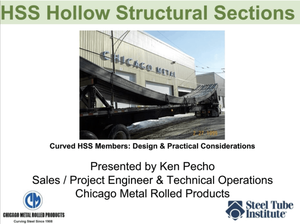 HSS Webinars On Demand | Steel Tube Institute