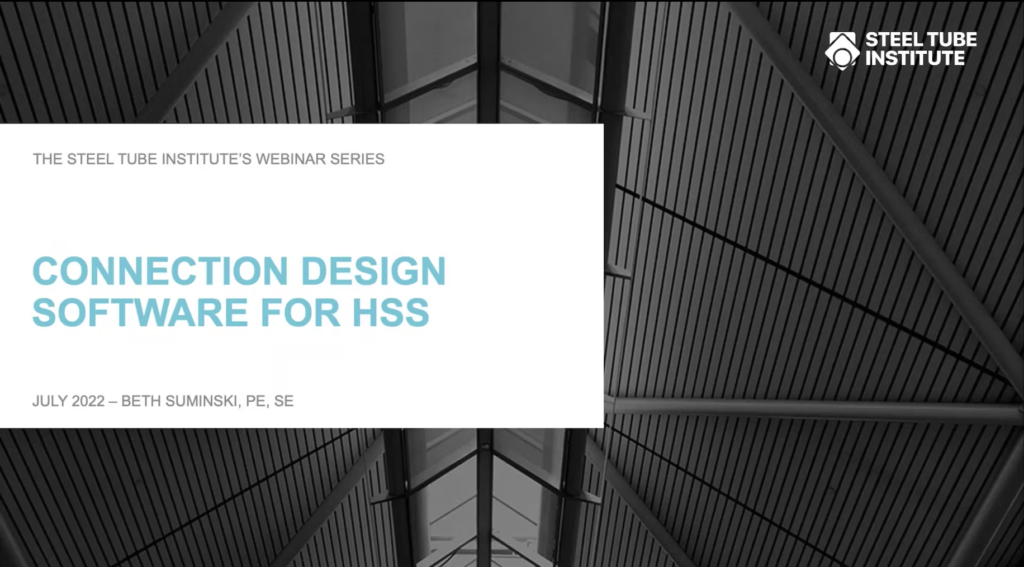 HSS Webinars On Demand | Steel Tube Institute