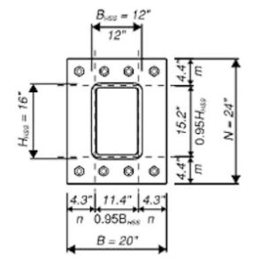 HSS Base Plate Design for Axial Compression and Bending Moment | Steel ...