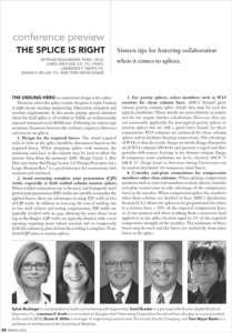 HSS Reference Guide No. 3: HSS Column/Chord Splice Connections | Steel ...